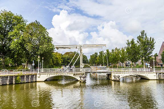 Bridge in Harlingen stock image. Image of weight, nederlande - 44887945