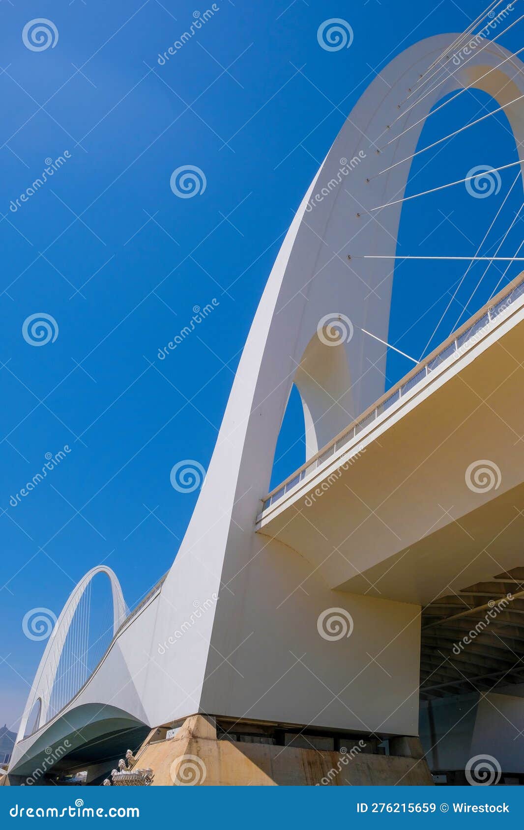 The Bridge Has Two Arches on One Side and Three Columns on the Other ...