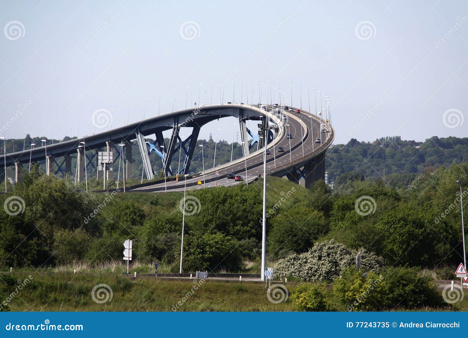Bridge stock image. Image of vehicle, transportation - 77243735