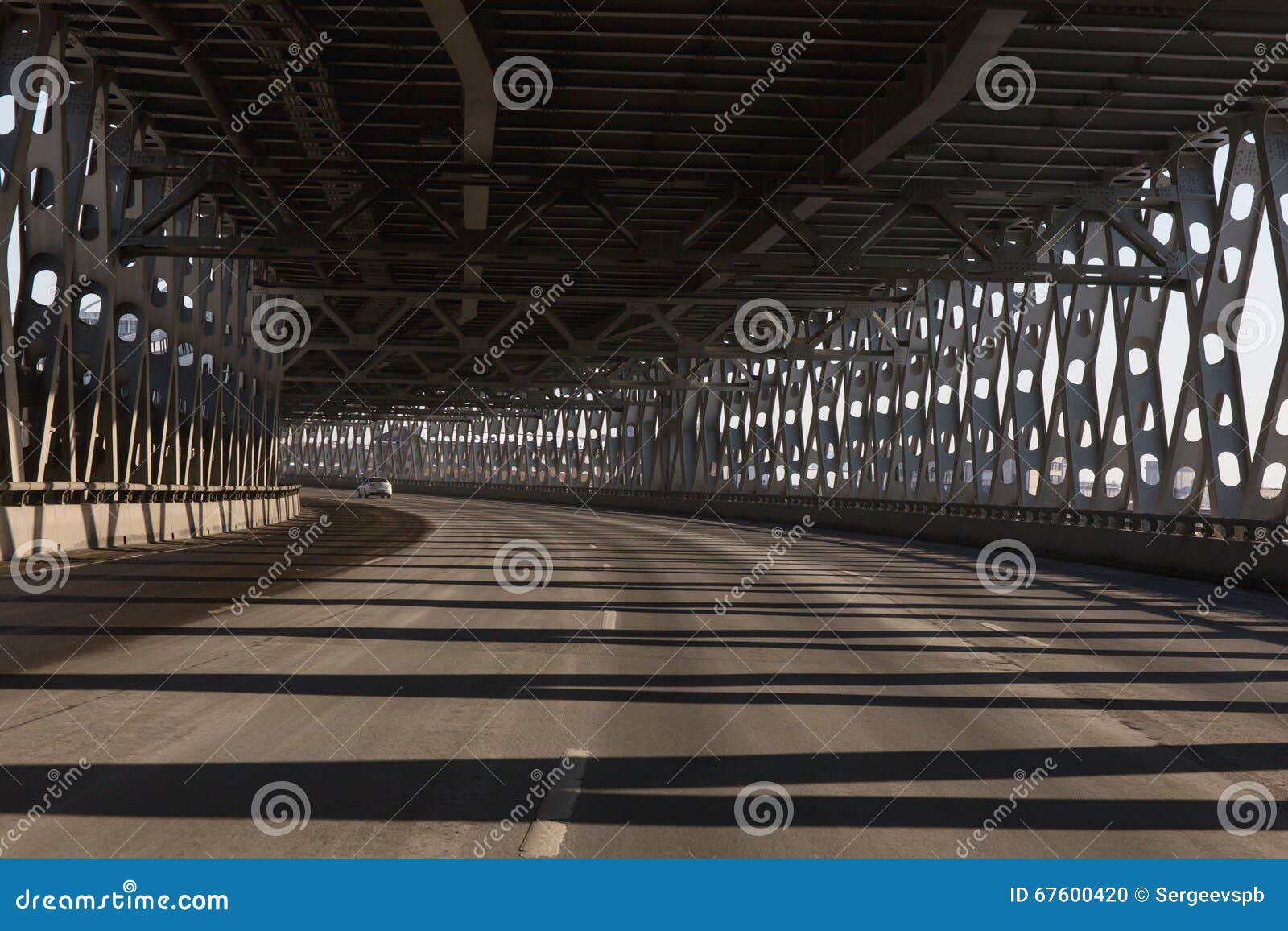 Bridge with High-speed Road Stock Photo - Image of shape, construction ...