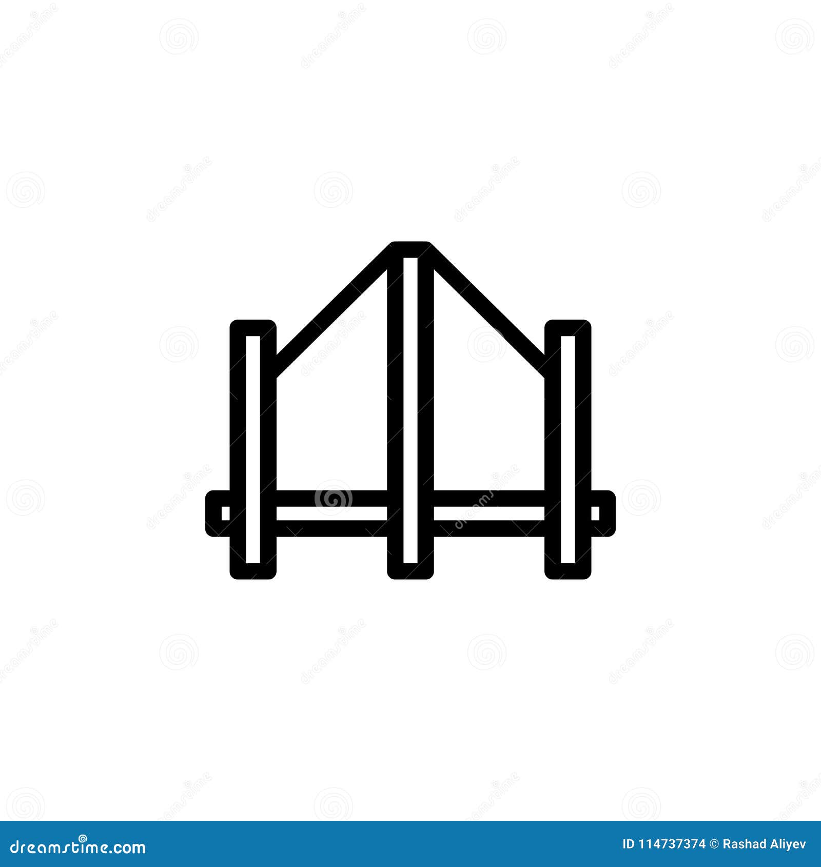 Bridge Icon. Element of Minimalistic Icons for Mobile Concept and Web ...