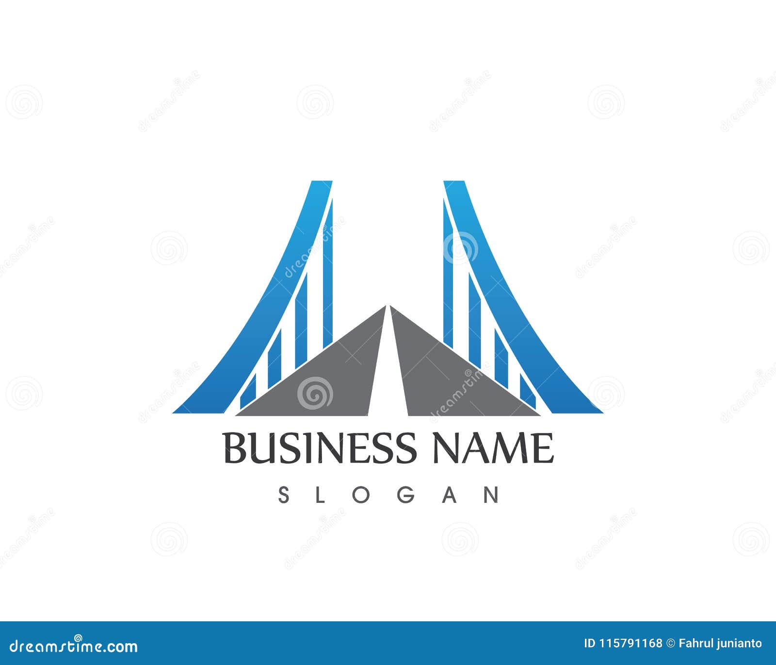 Bridge Icon Logo Design Template Stock Vector - Illustration of connect ...