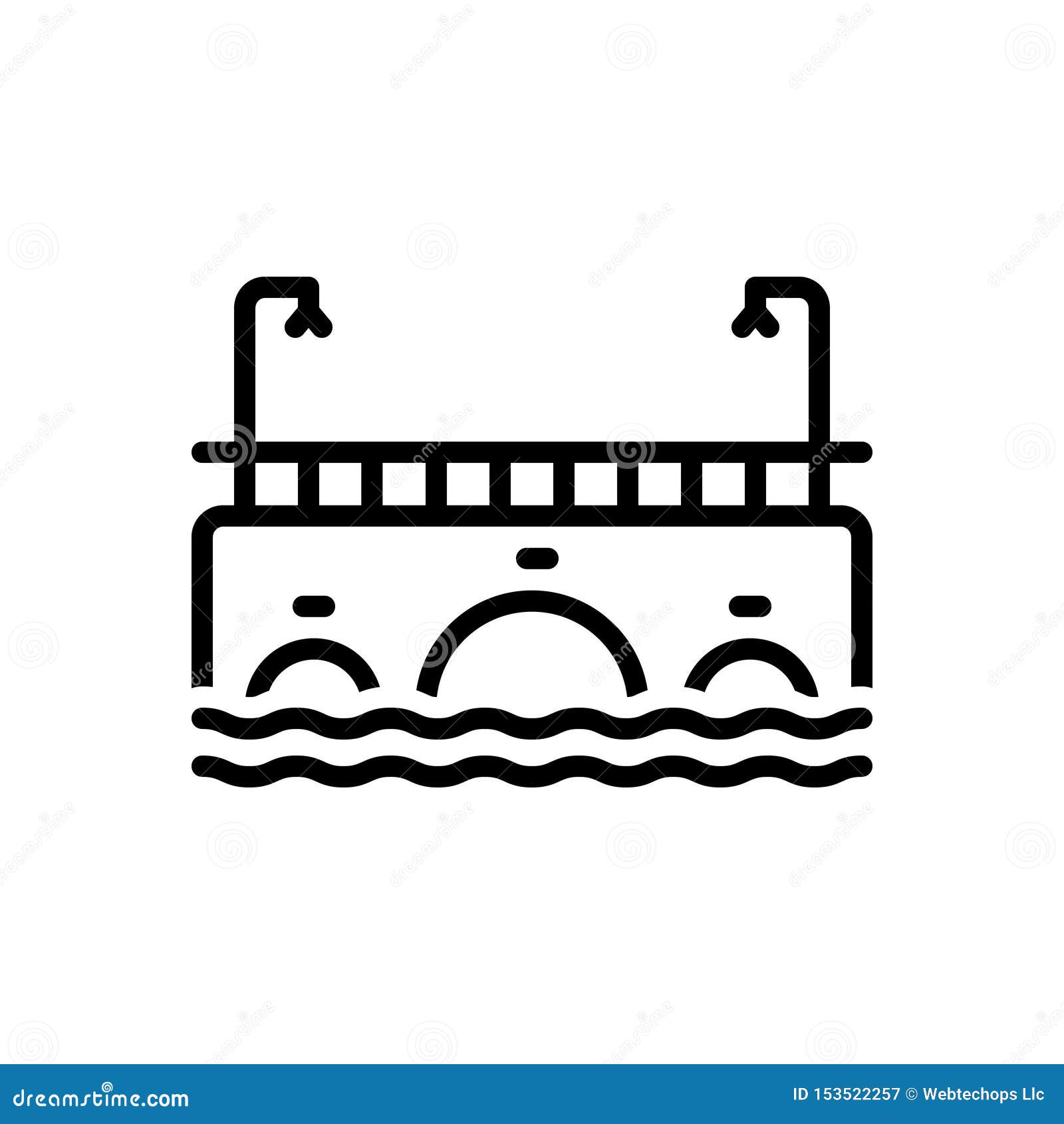 Overpass Viaduct Bridge Cartoon Vector | CartoonDealer.com #142381383