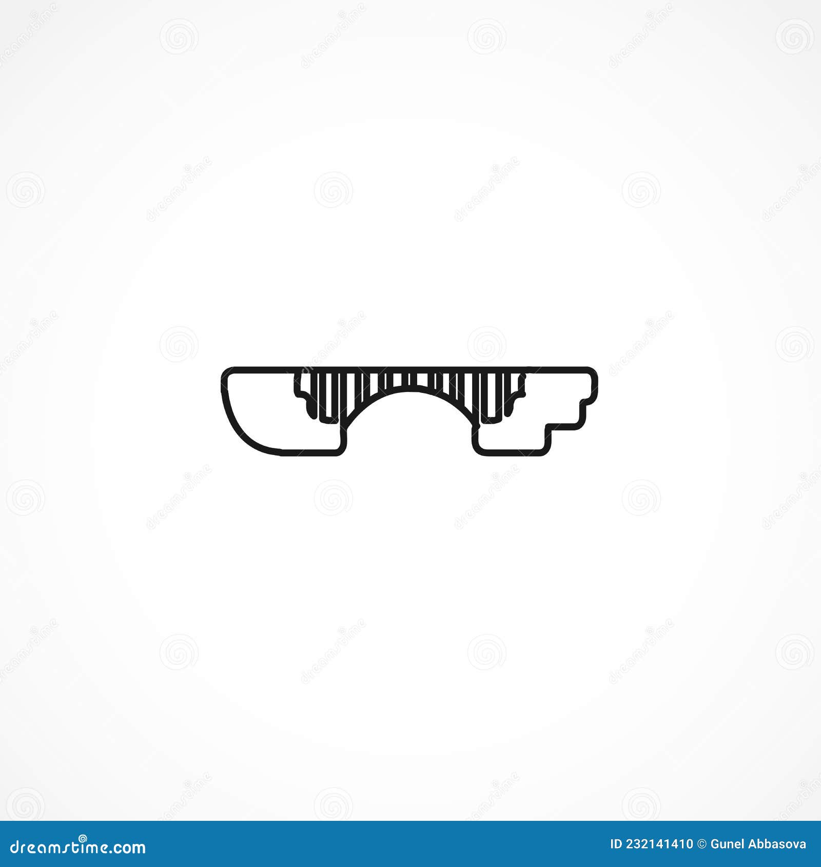 Bridge Icon White Background Stock Illustration - Illustration of ...