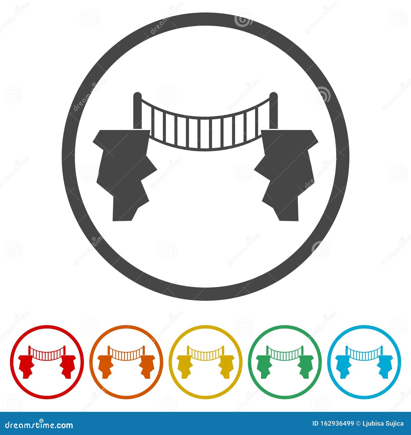 Bridge Icons Set - Vector Illustration Stock Vector - Illustration of ...