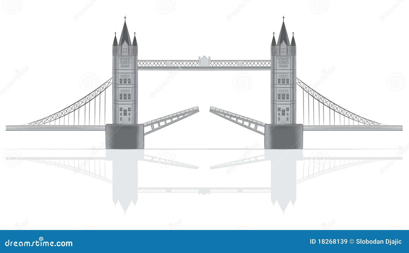 Bridge Illustration. Bridge Flat Icon On White Background. Bridge ...