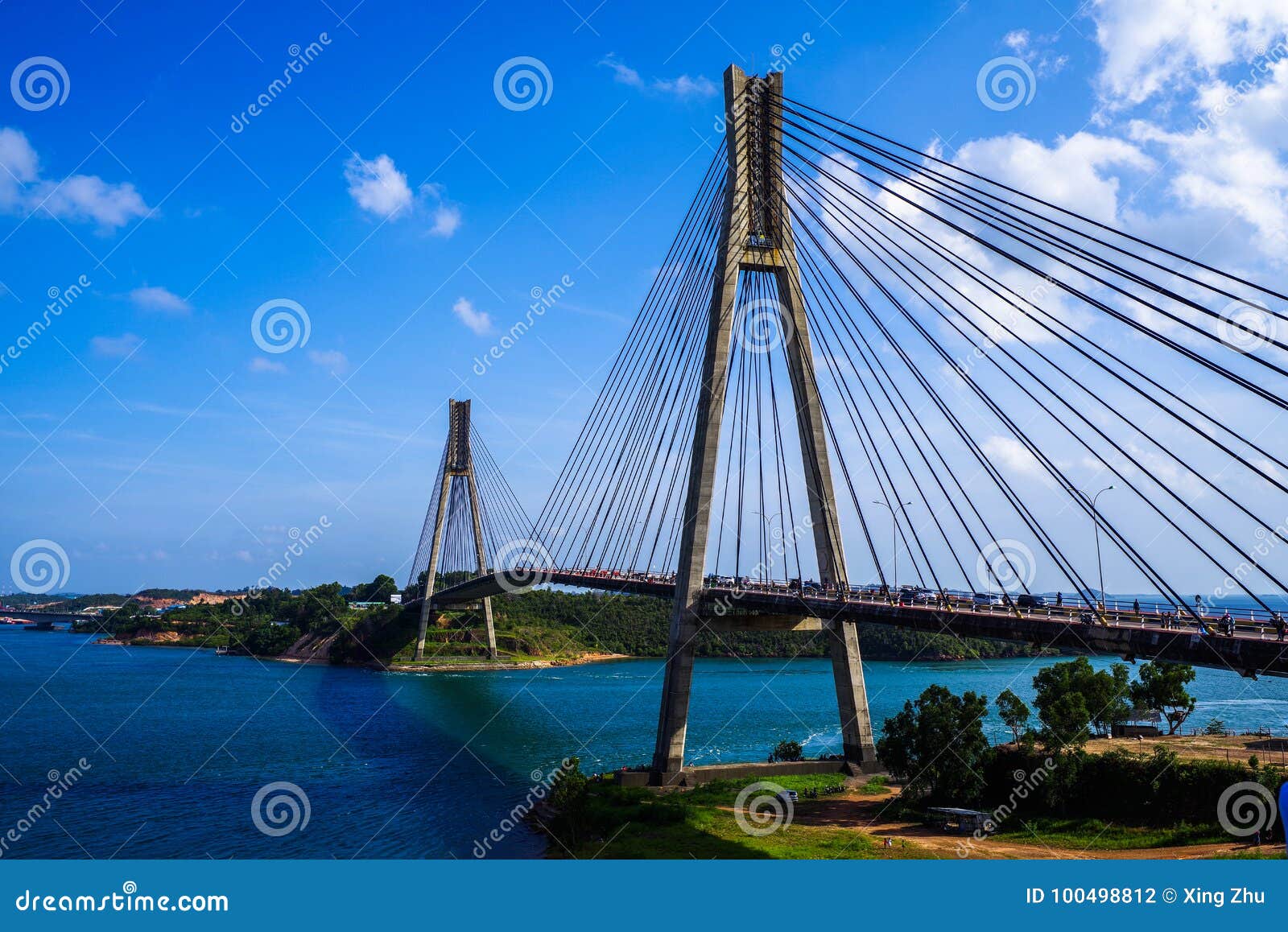 Bridge in Indonesia stock photo. Image of accessibility - 100498812