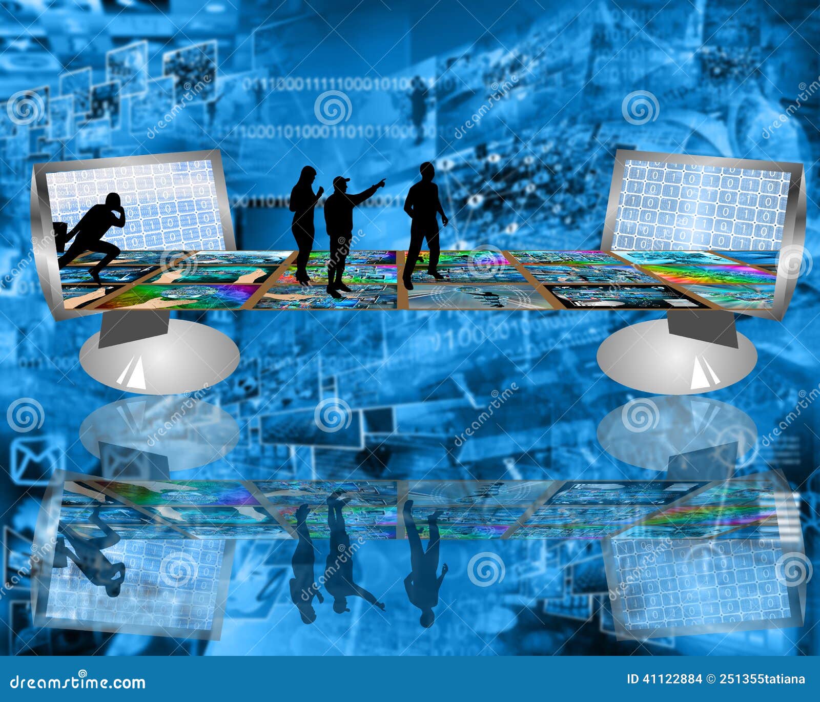 Bridge stock illustration. Illustration of broadcasting - 41122884