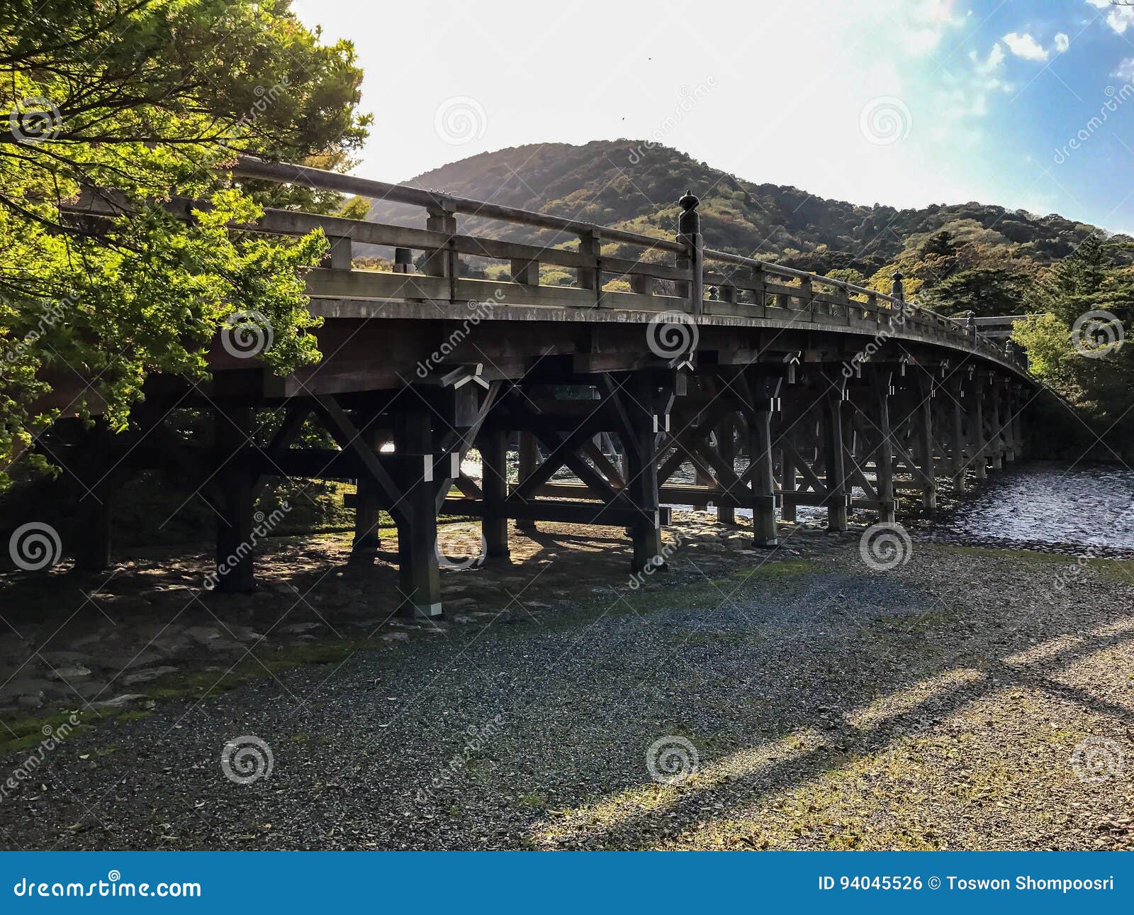 Bridge in Ise Jingu stock photo. Image of asia, jingu - 94045526