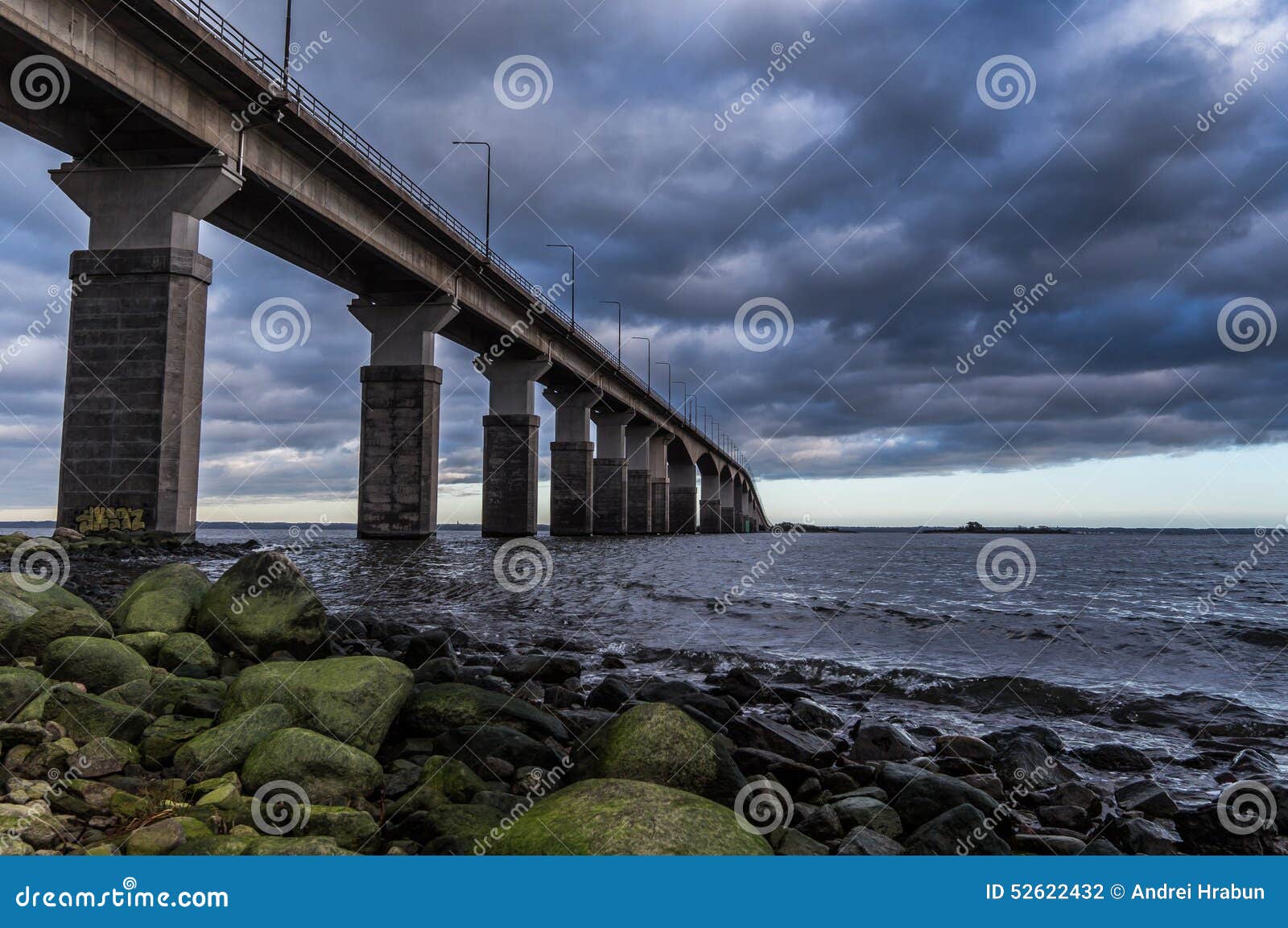 Bridge stock photo. Image of landmark, clouds, winter - 52622432