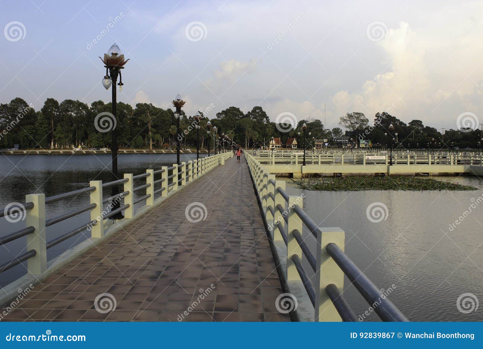 Bridge on lagoon stock image. Image of bridge, dark, walkway - 92839867