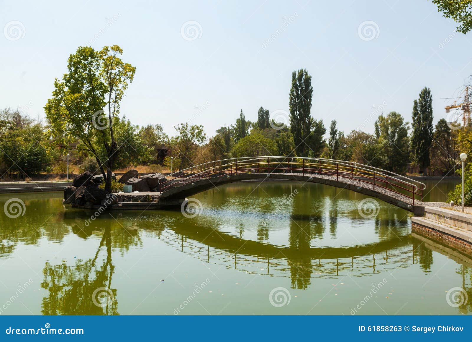 The Bridge on the Lake in City Park Stock Image - Image of cultures ...