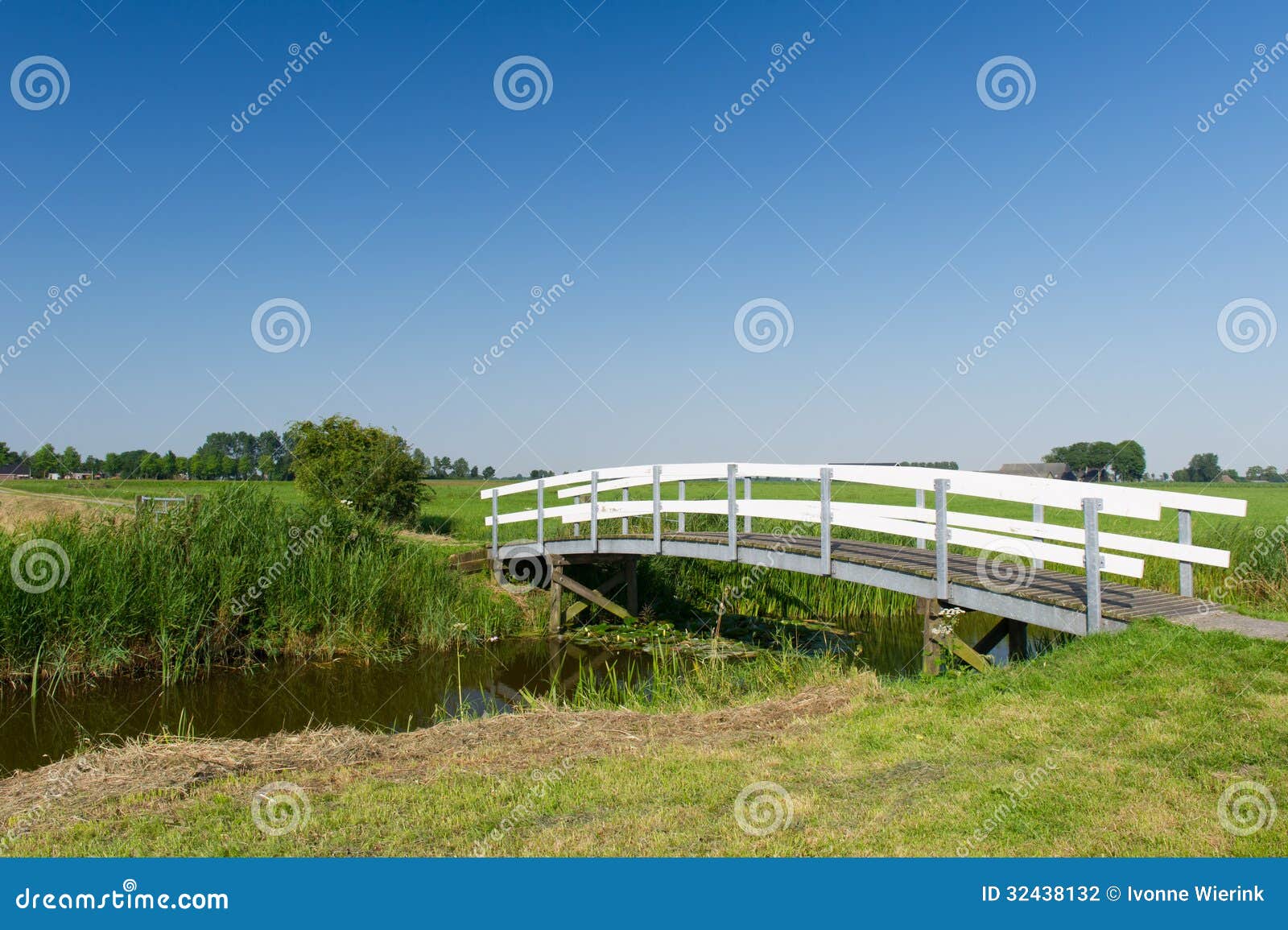 Bridge in landscape stock photo. Image of smal, white - 32438132