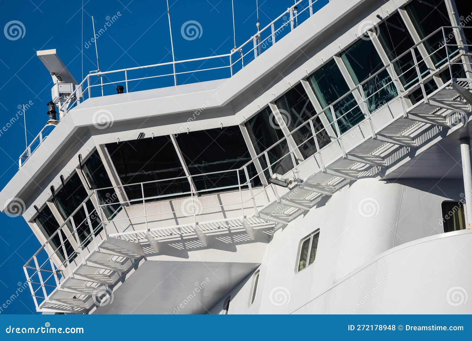The Bridge of a Large Passenger Ferry.. Stock Photo - Image of boat ...