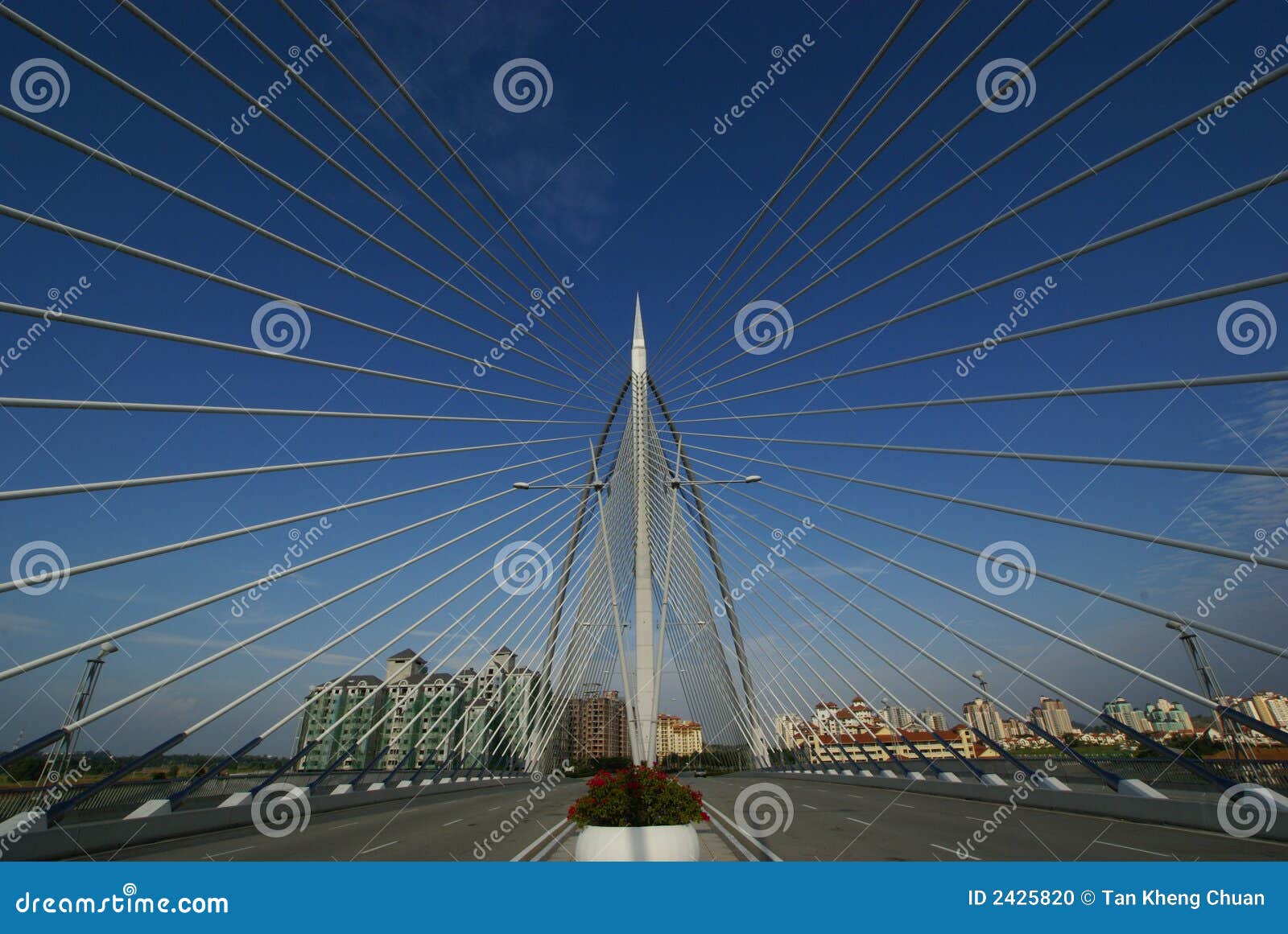 Bridge of Lines stock photo. Image of afternoon, comtemporary - 2425820