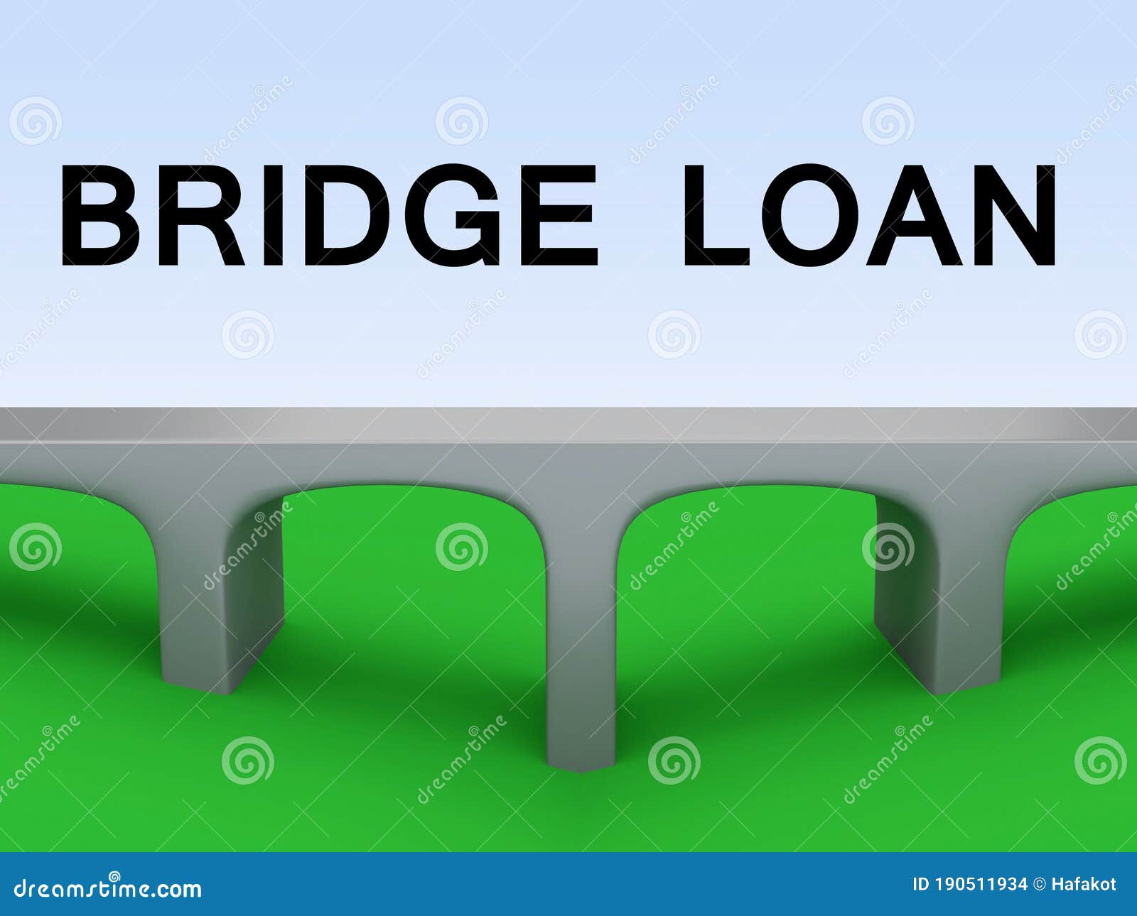 BRIDGE LOAN concept stock illustration. Illustration of mortgage ...