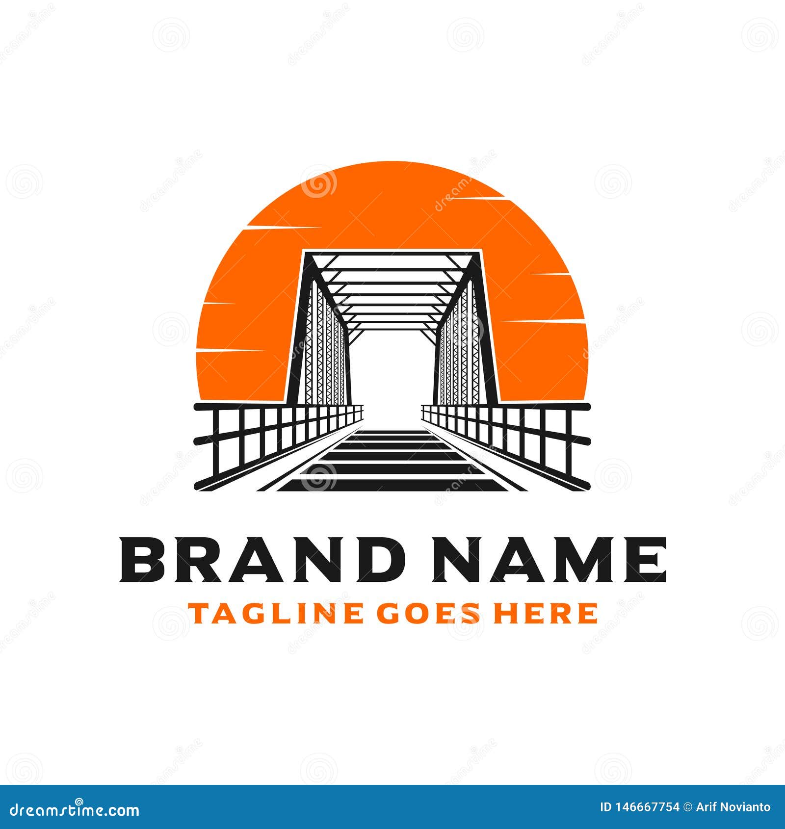 Bridge logo design stock illustration. Illustration of isolated - 146667754