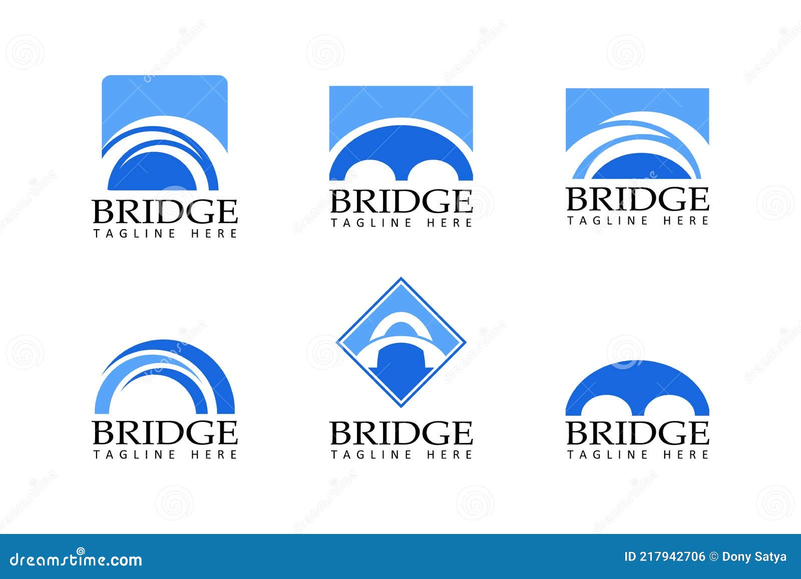 Bridge Logo Set Template Design Vector Stock Vector - Illustration of ...