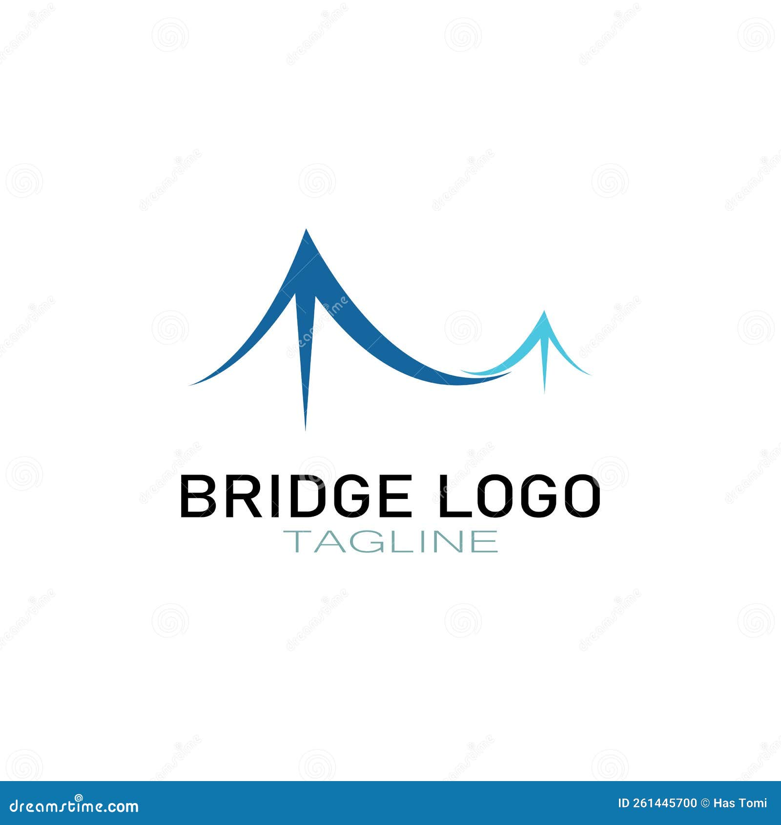 Bridge Logo Vector Icon Illustration Design Template Stock Vector ...
