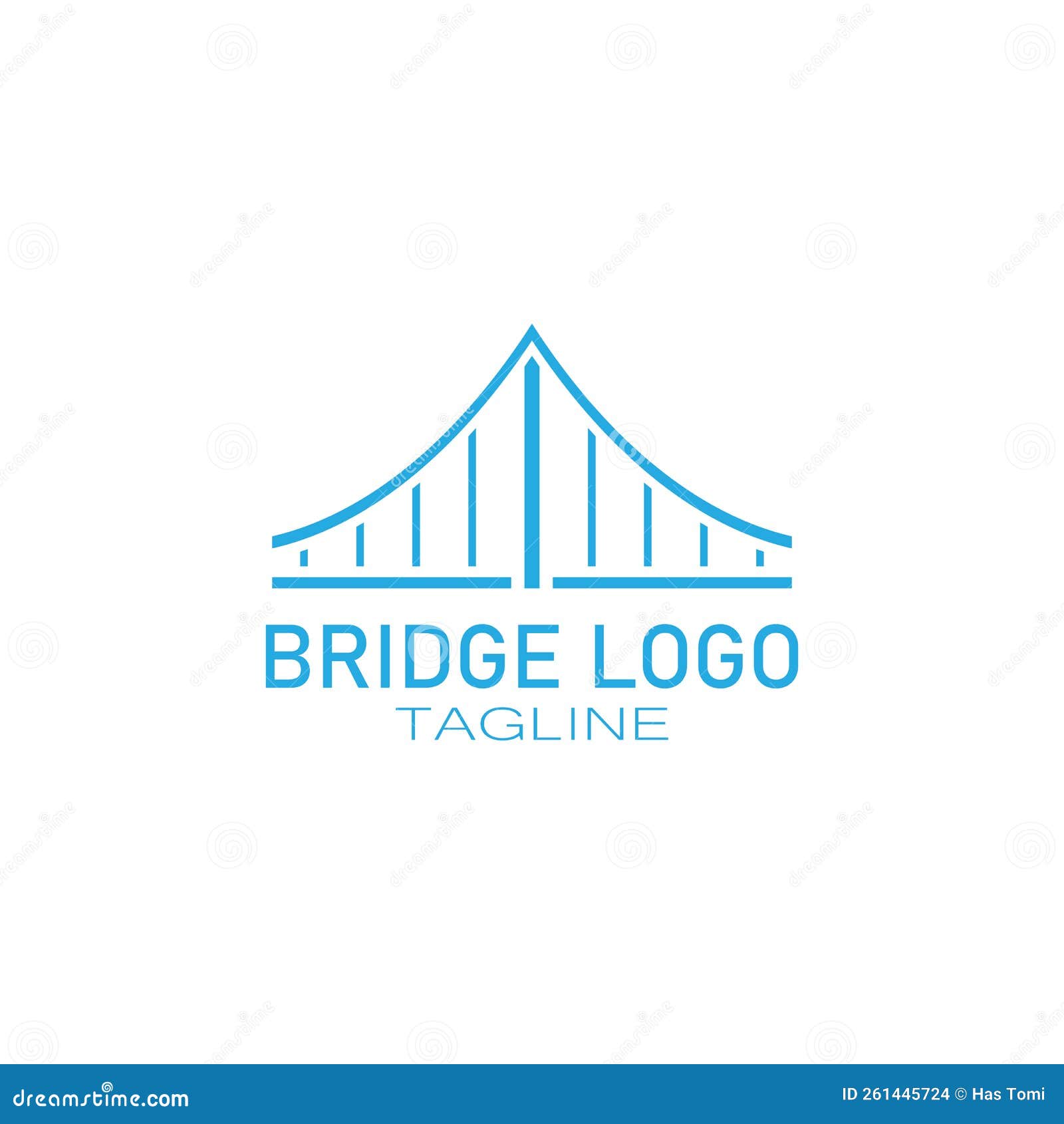 Bridge Logo Vector Icon Illustration Design Template Stock Vector ...