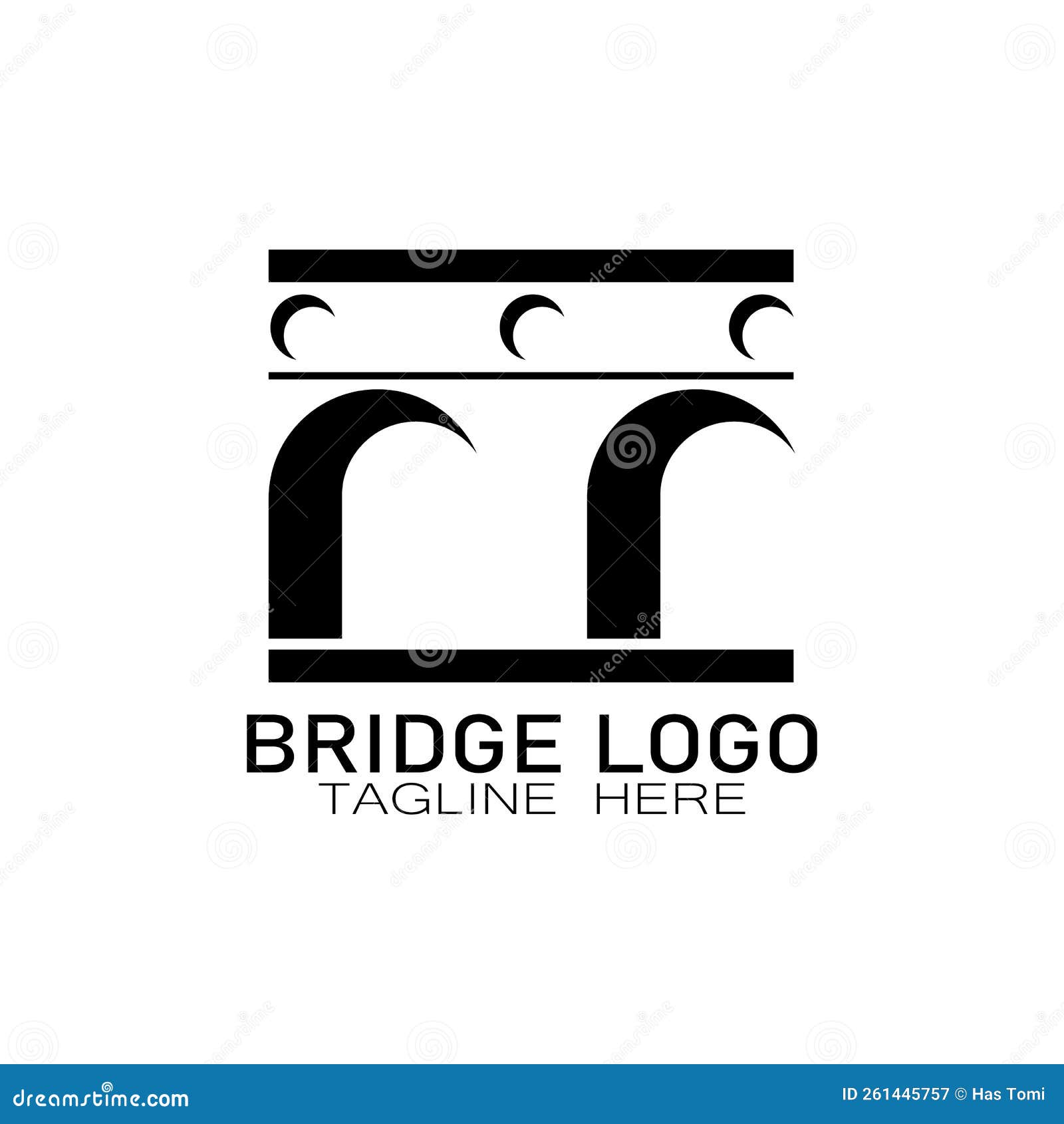 Bridge Logo Vector Icon Illustration Design Template Stock Vector ...