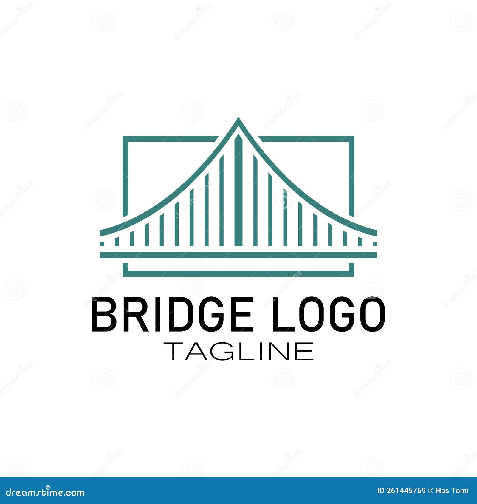 Bridge Logo Vector Icon Illustration Design Template Stock Vector ...
