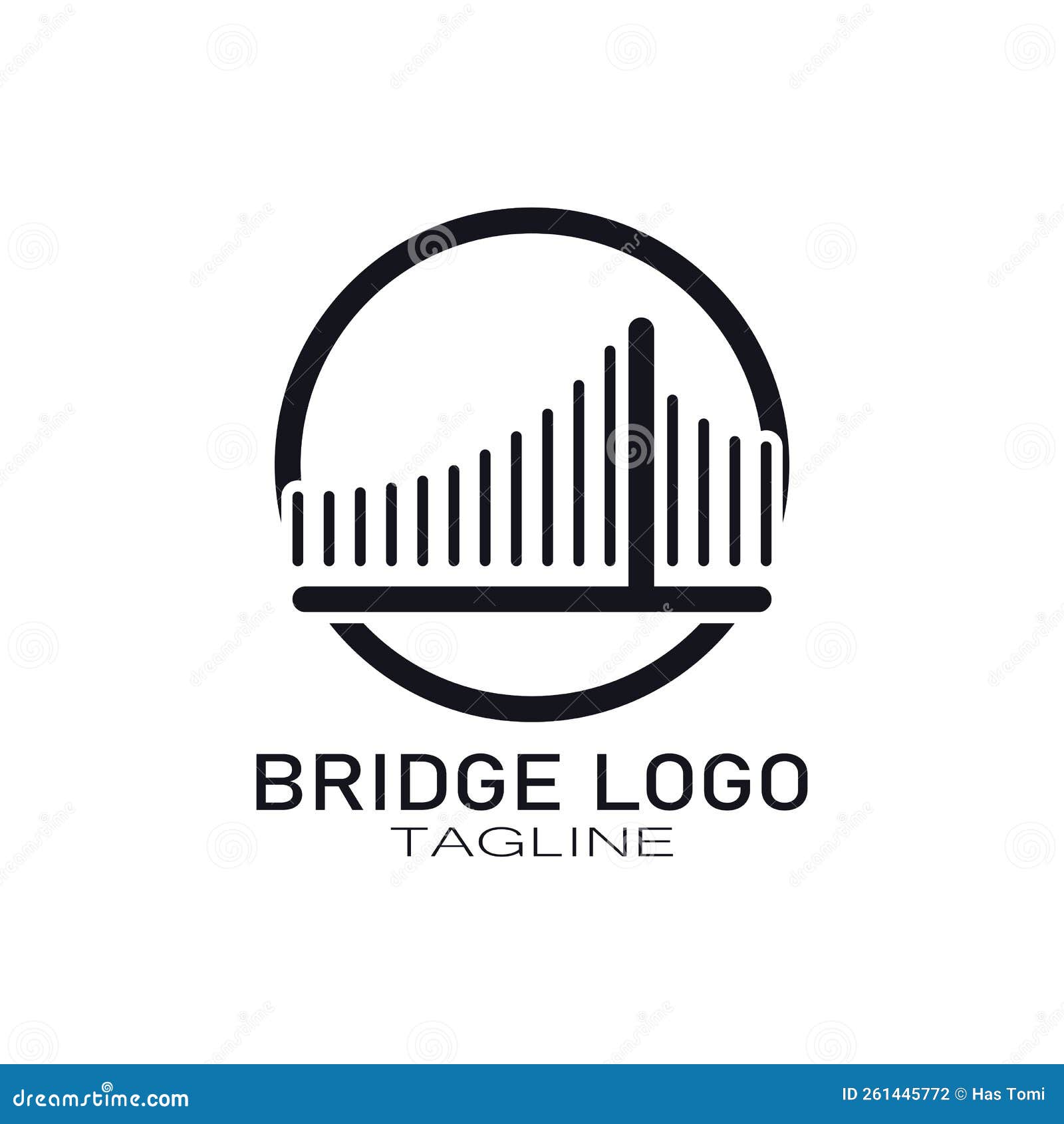 Bridge Logo Vector Icon Illustration Design Template Stock Vector ...