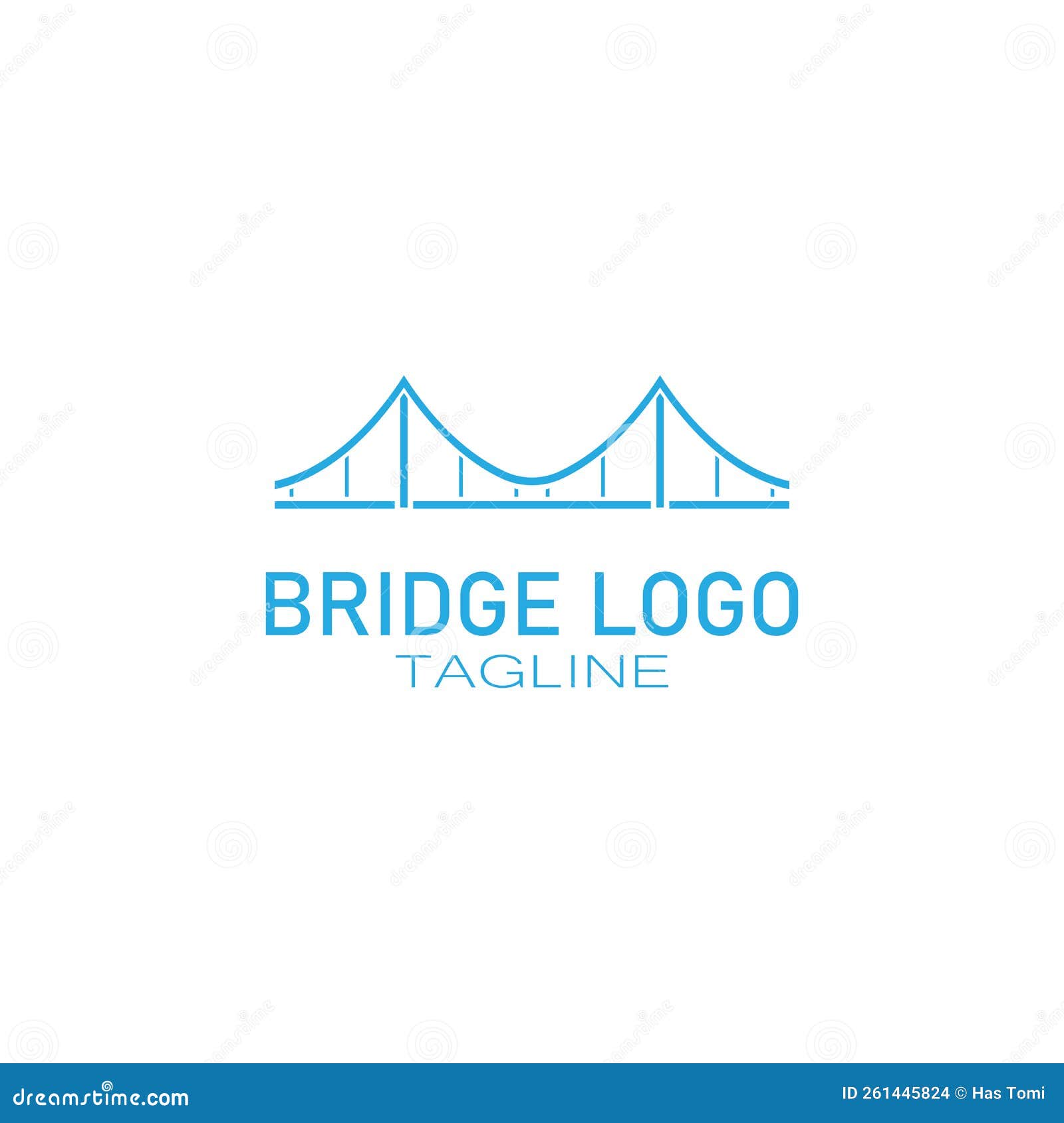Bridge Logo Vector Icon Illustration Design Template Stock Vector ...