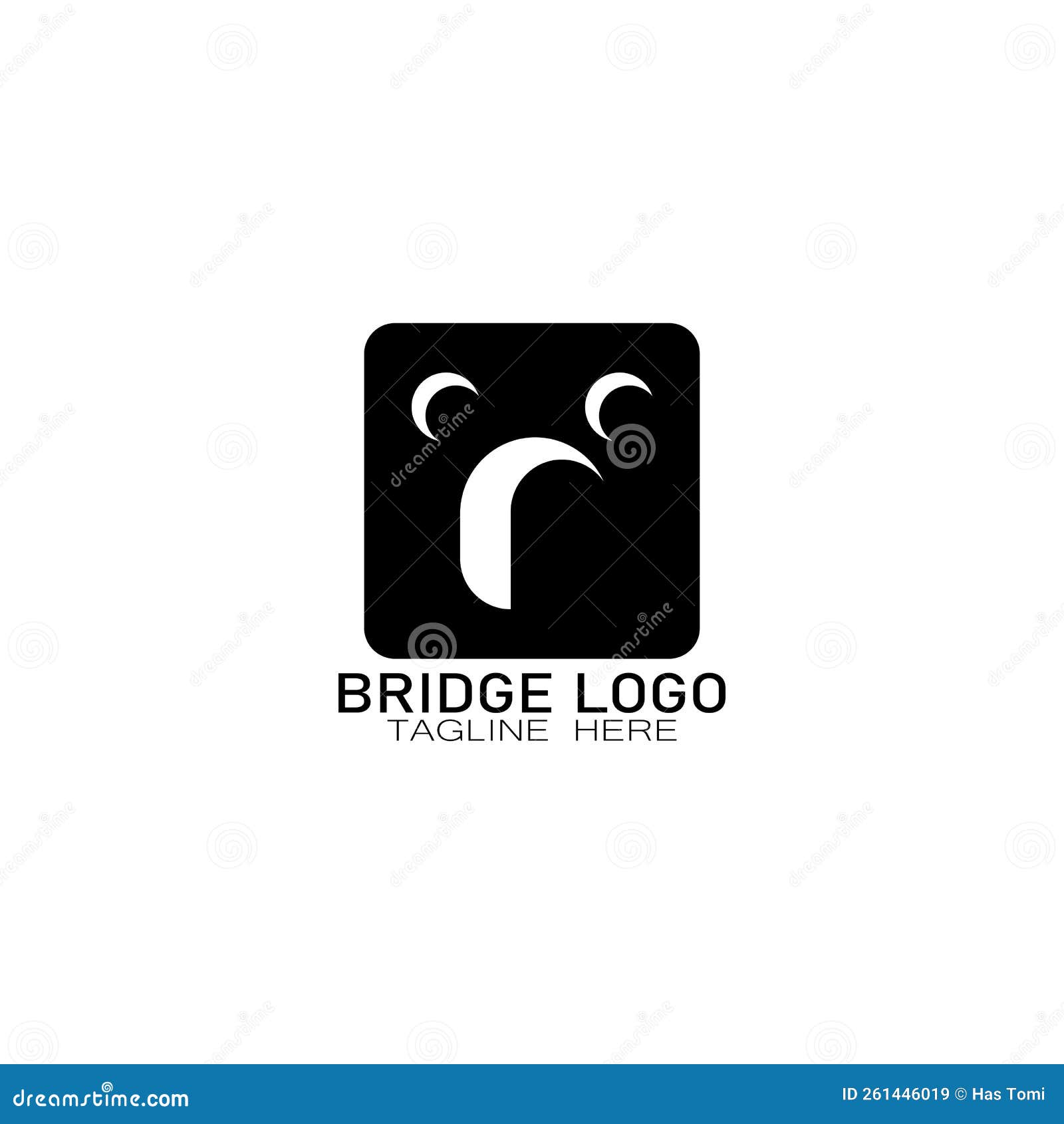 Bridge Logo Vector Icon Illustration Design Template Stock Vector ...