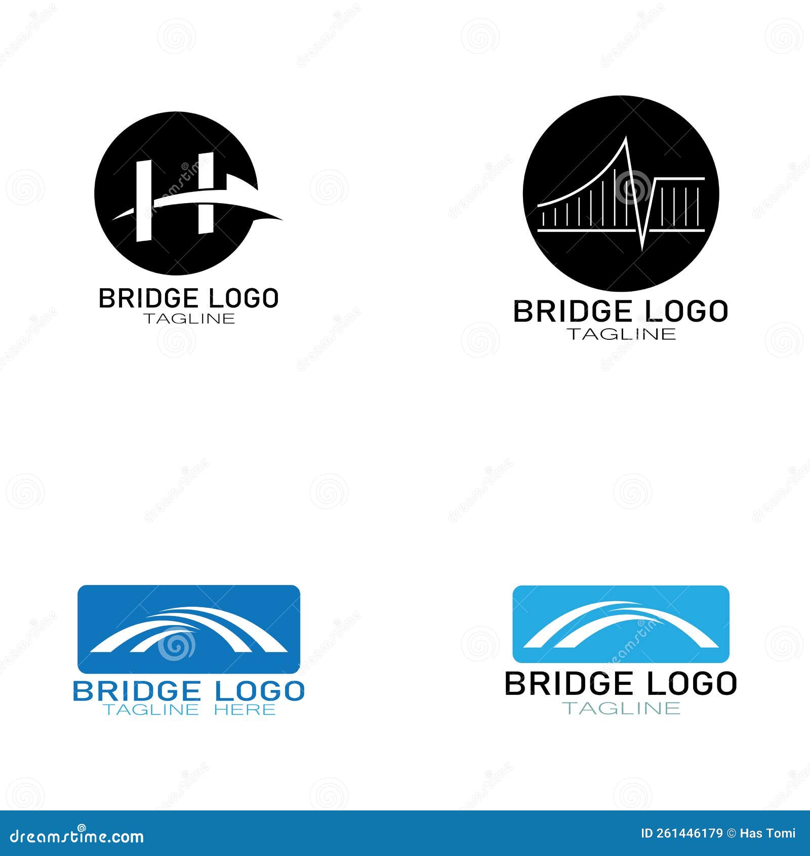Bridge Logo Vector Icon Illustration Design Template Stock Vector ...
