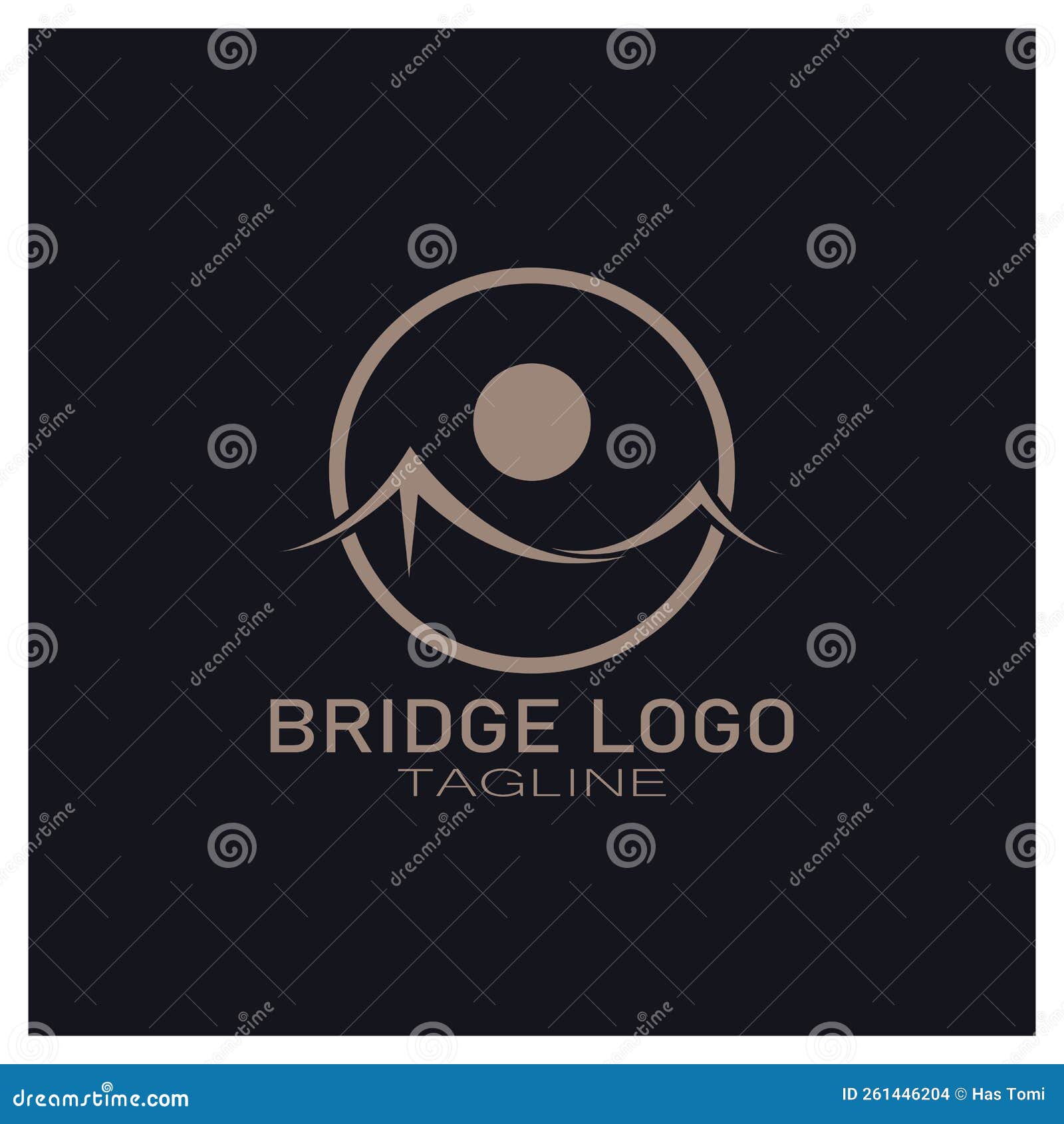 Bridge Logo Vector Icon Illustration Design Template Stock Vector ...