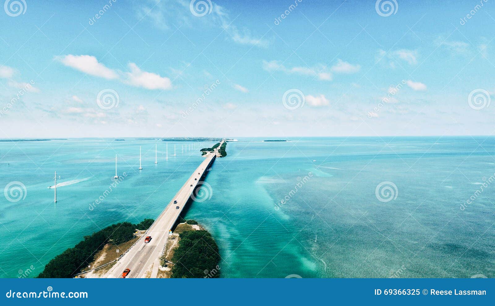 Bridge stock image. Image of long, florida, ocean, bridge - 69366325