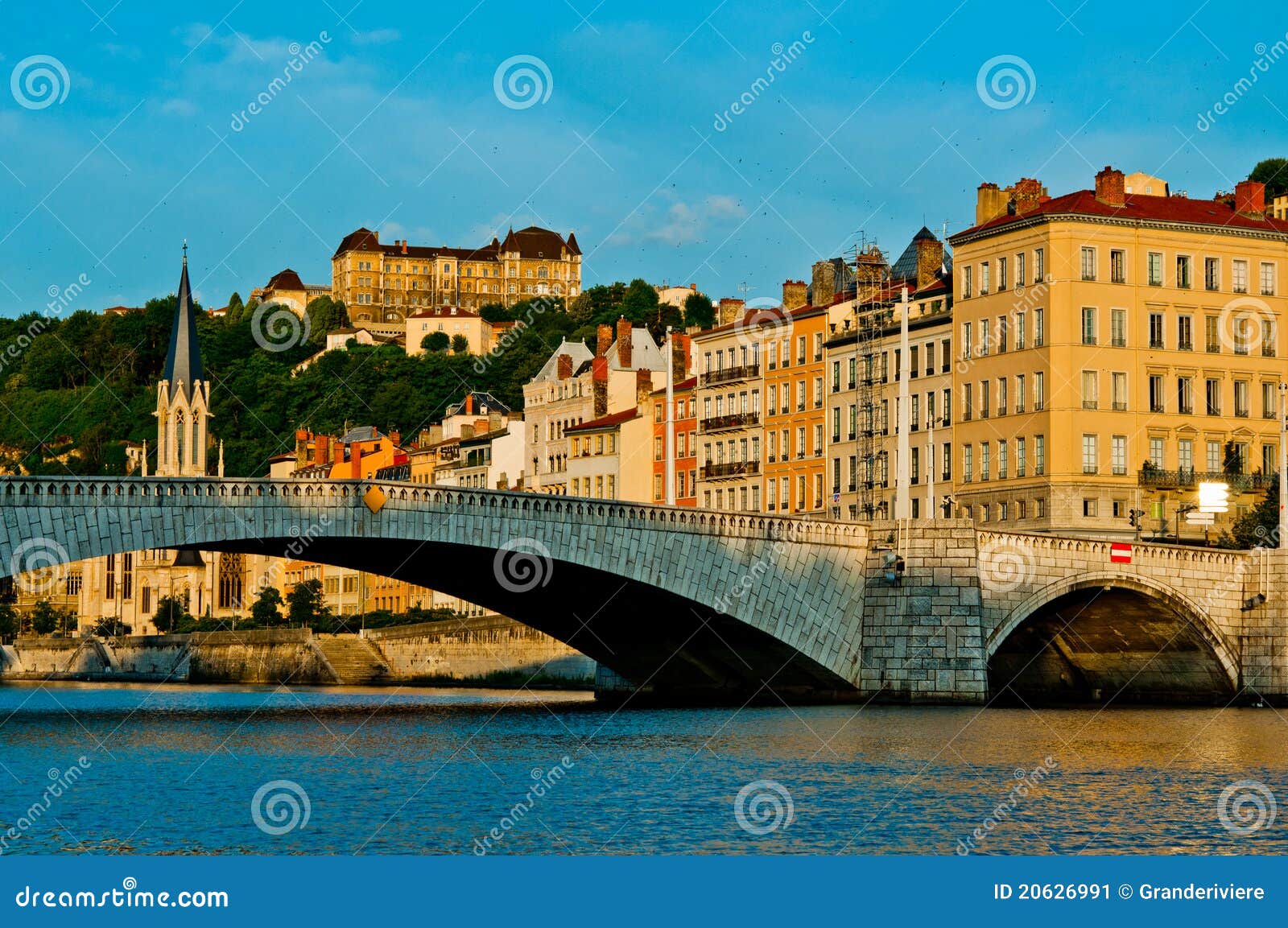 A bridge at Lyon France stock image. Image of footbridge - 20626991
