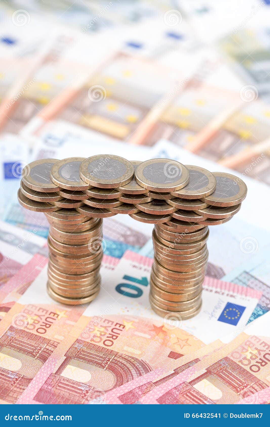 Bridge made of coins stock image. Image of conceptual - 66432541