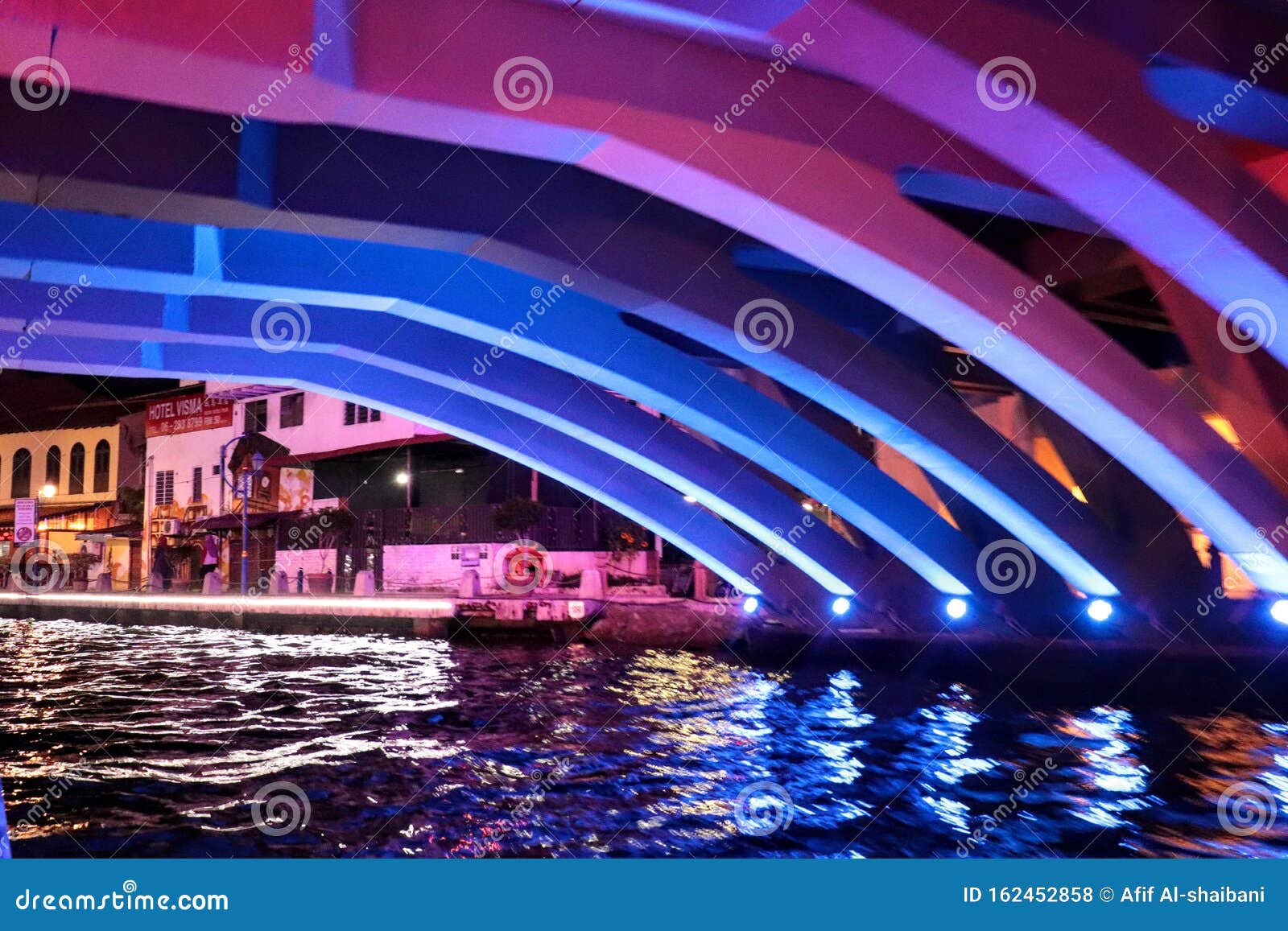 A bridge on Malacca river editorial stock photo. Image of melaka ...