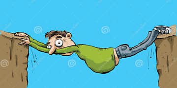 Bridge Man stock illustration. Illustration of accident - 41195078