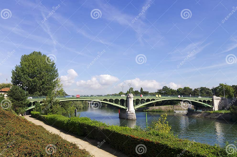 Bridge on Marne river stock image. Image of architecture - 21244829