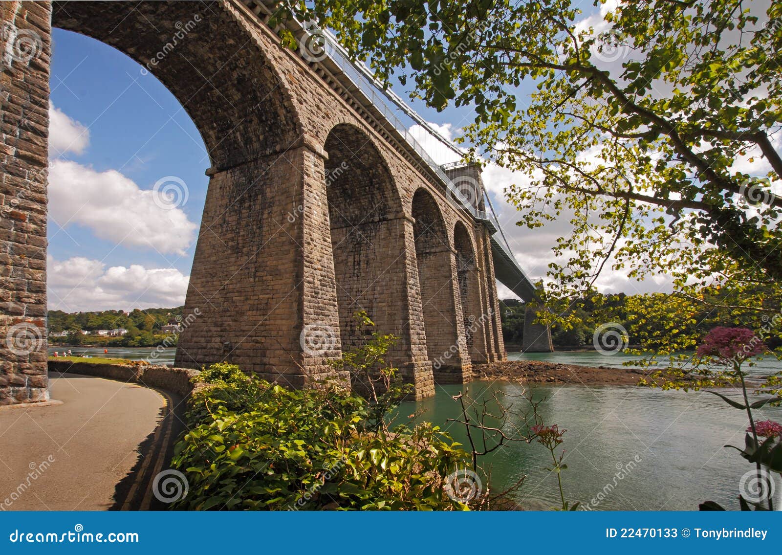 The Bridge at Menai stock image. Image of telford, wales - 22470133