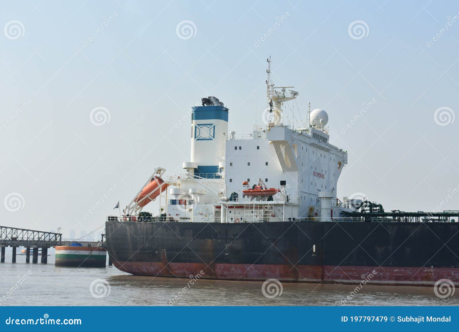 Bridge of a Merchant Ship Standing in Mumbai Port Stock Image - Image ...