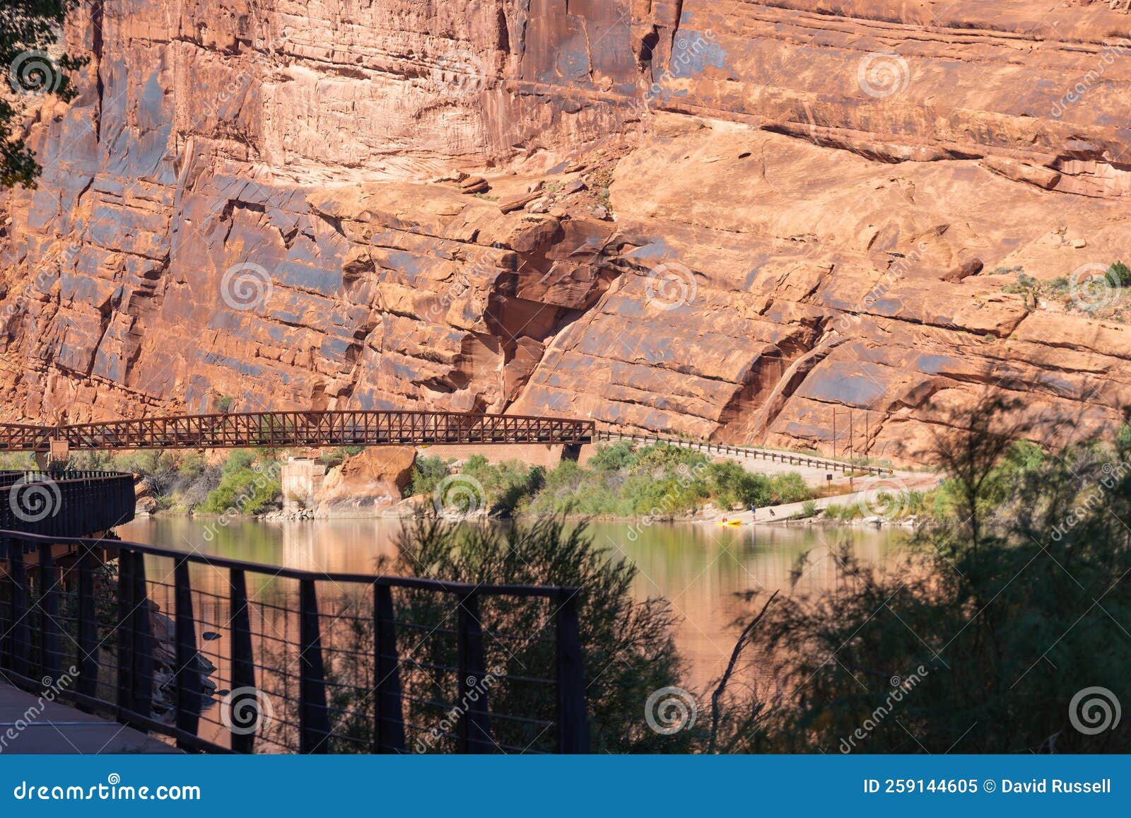 Bridge to Nowhere stock image. Image of cliff, wilderness - 259144605