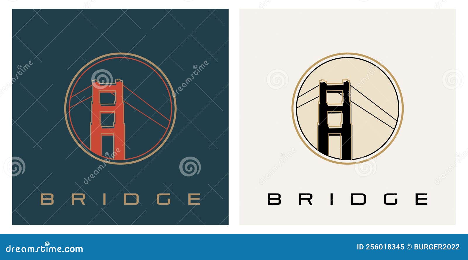 Bridge Modern Unique Logo Vector Stock Vector - Illustration of ...