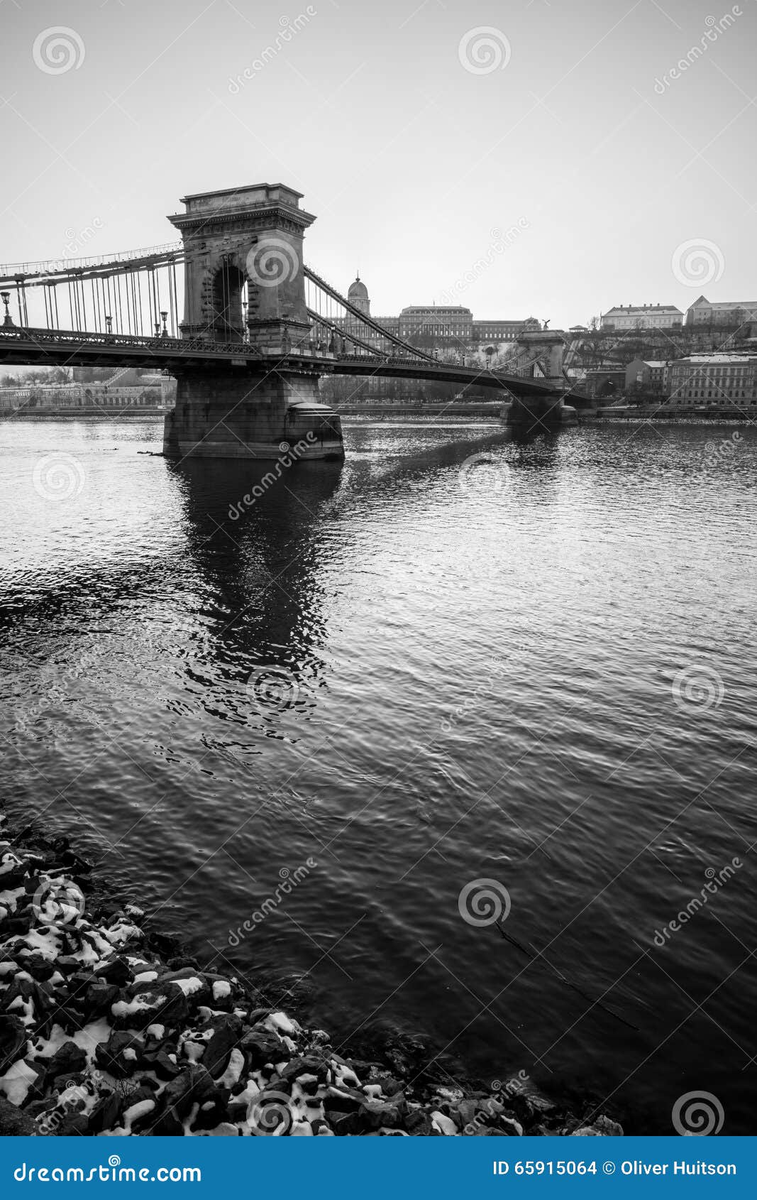 Bridge mono portrait stock photo. Image of river, hill - 65915064