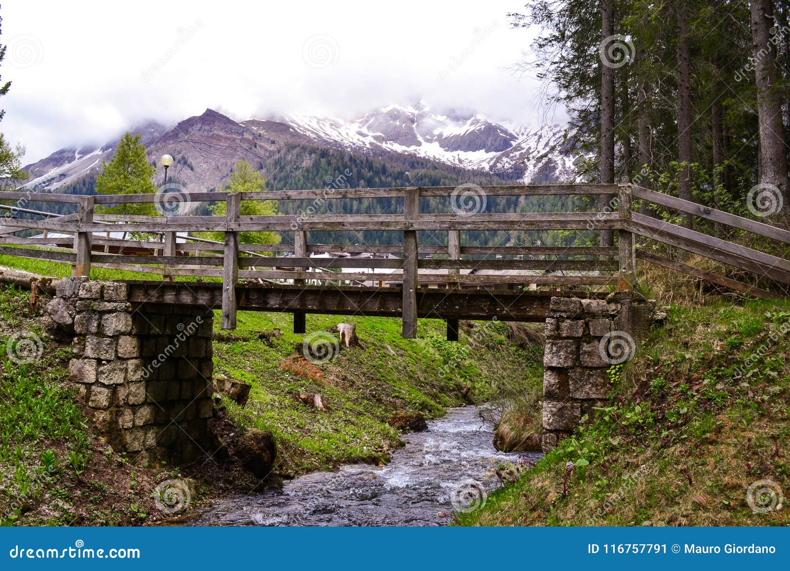 Bridge in mountain stock image. Image of green, peace - 116757791