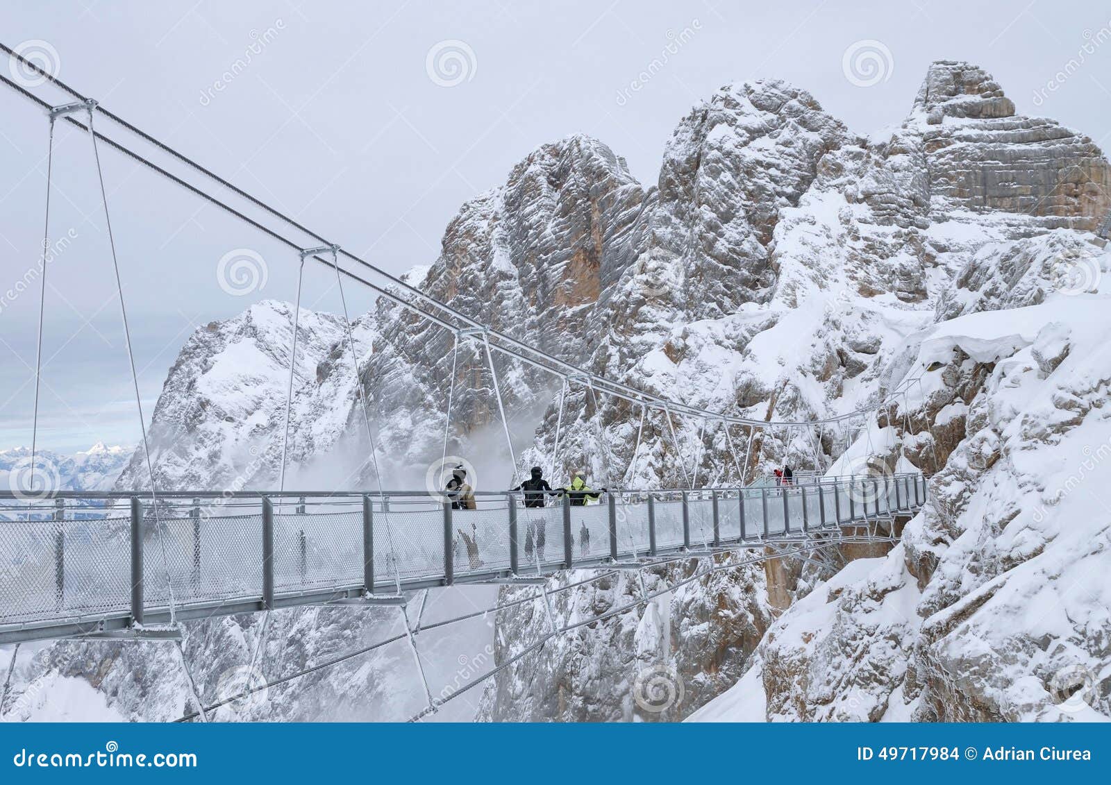 A bridge between mountains stock photo. Image of mountains - 49717984