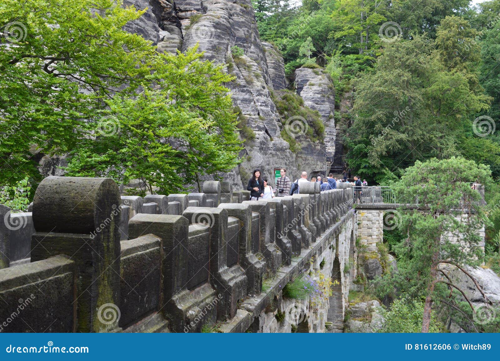Bridge Named Bastei in Saxon Switzerland Editorial Photo - Image of ...