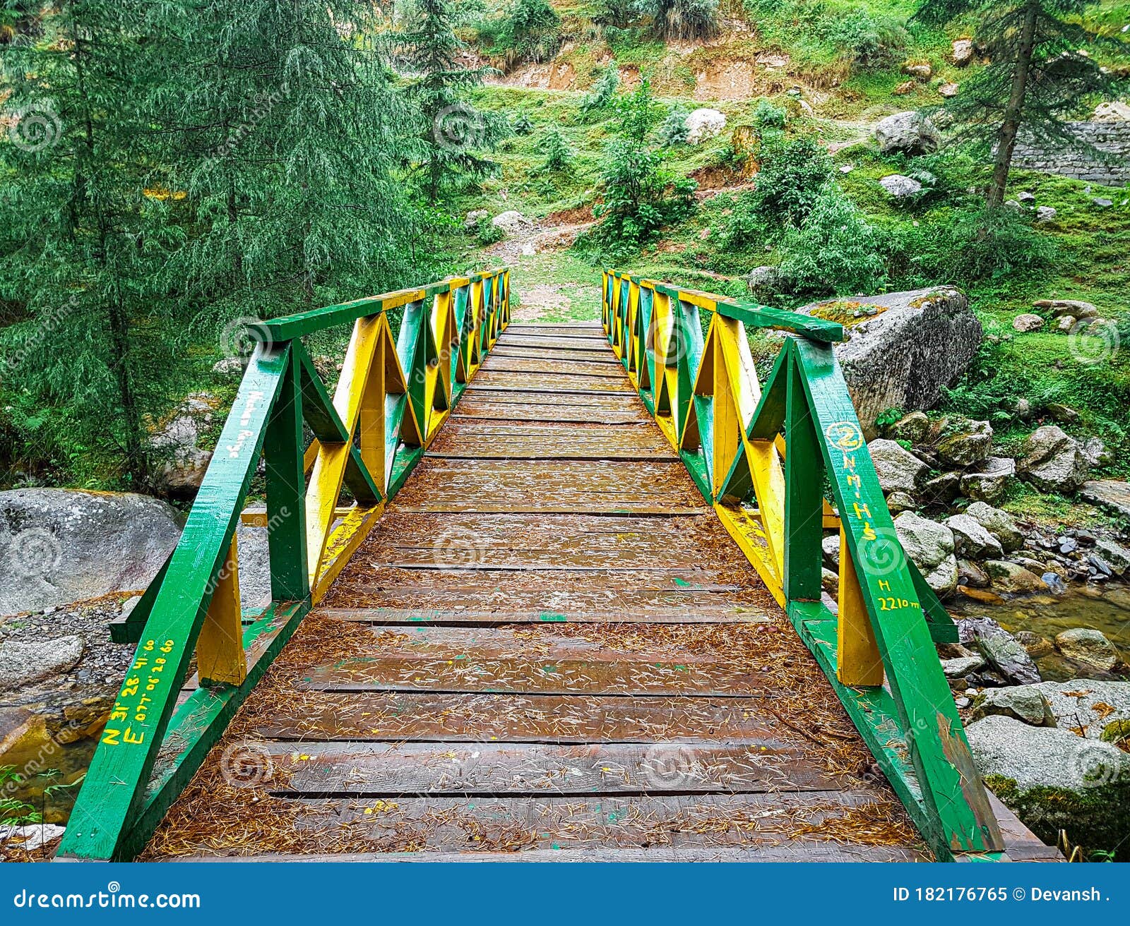 Bridge Nature Seconery Greenery Stock Image - Image of park, greenery ...