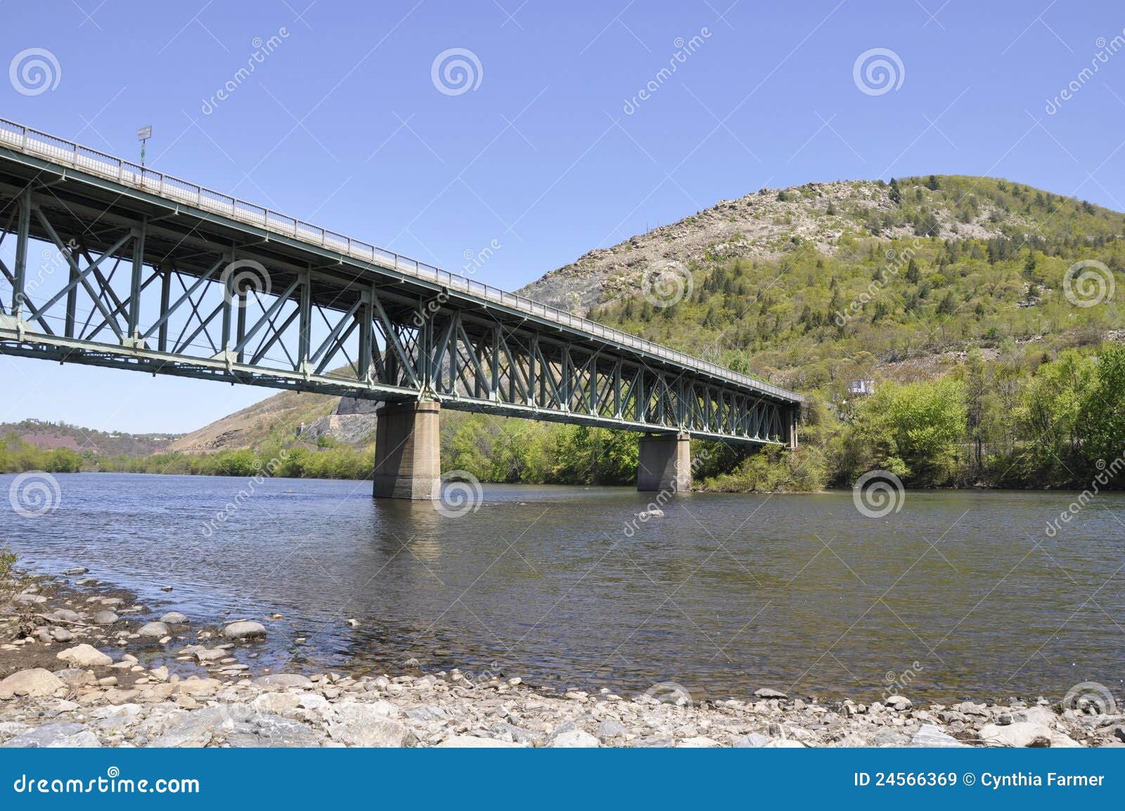 Bridge Near Slatington, Pennsylvania Stock Image - Image of truss ...