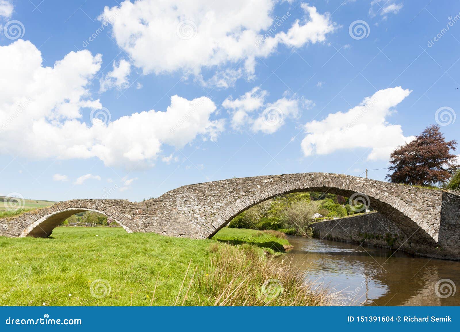 Bridge Near Stow, Scottish Borders, Scotland Stock Photo - Image of ...