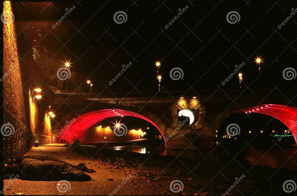 The bridge in night stock image. Image of quiet, scenes - 16082105