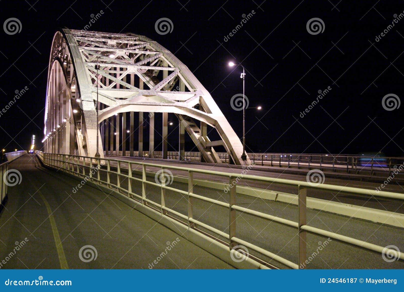 Bridge in the night stock image. Image of europe, river - 24546187